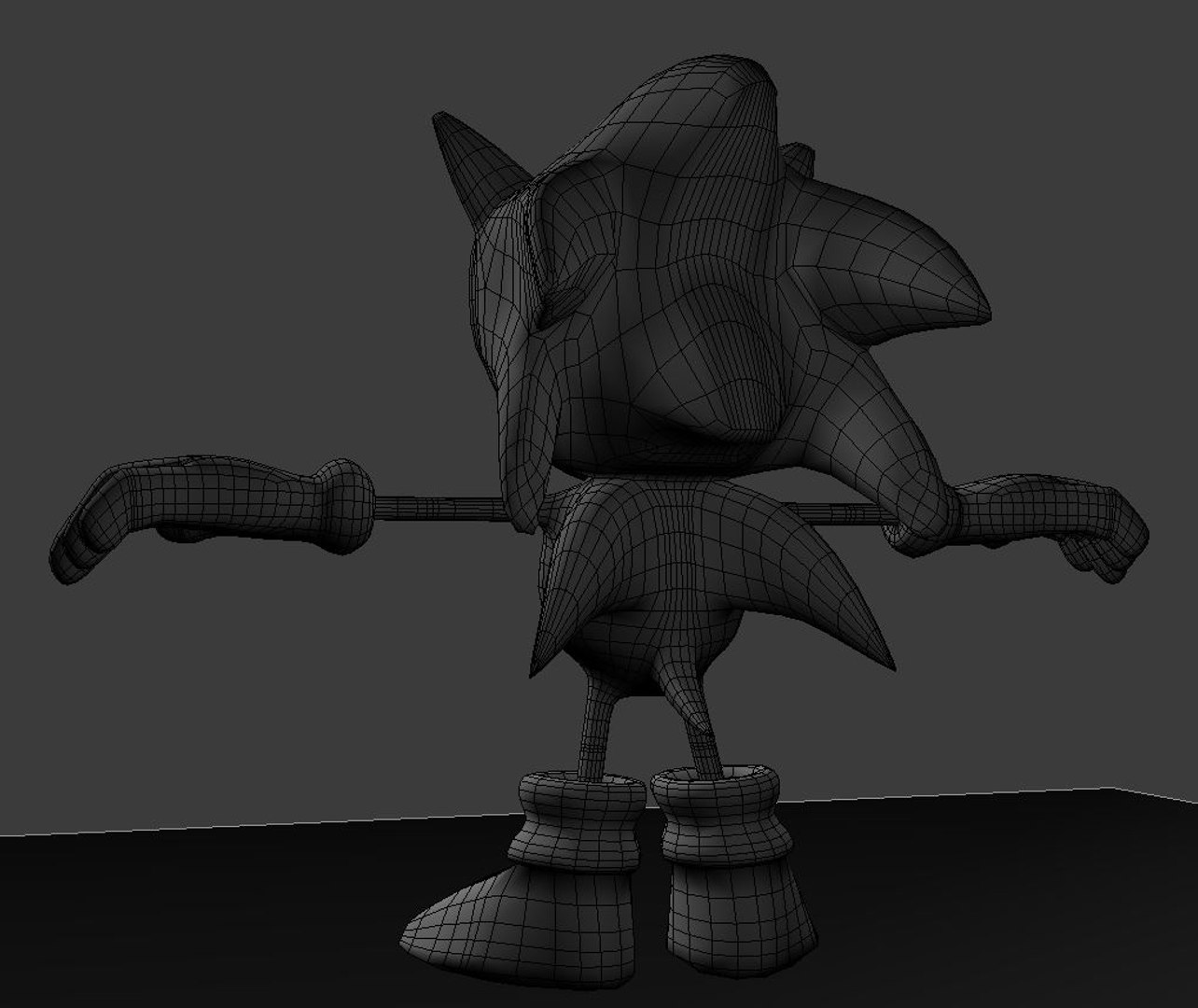 3d Model Blue Hedgehog