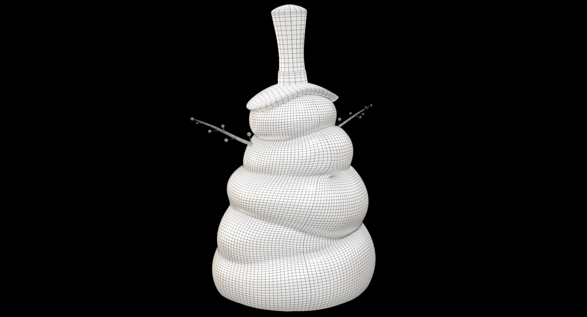 Snowman Snow Man 3D - TurboSquid 1374650