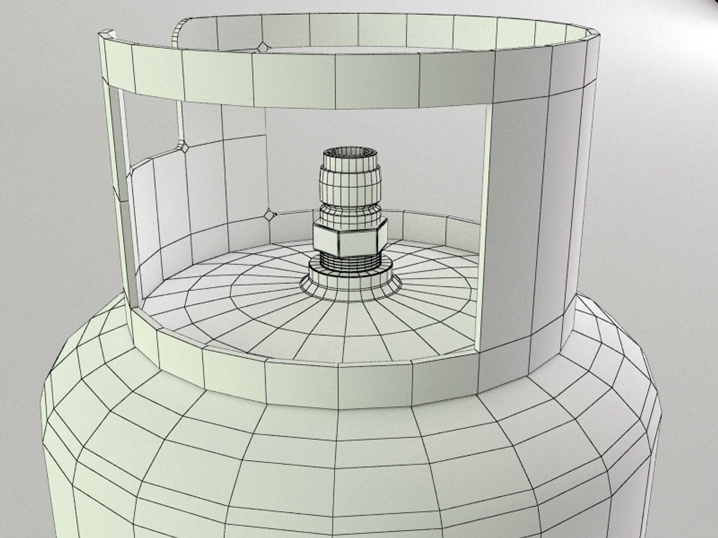 3d Model Of Gas Bottle