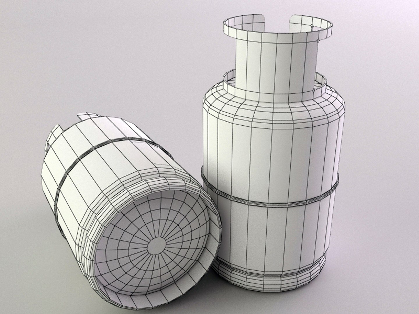 3d Model Of Gas Bottle