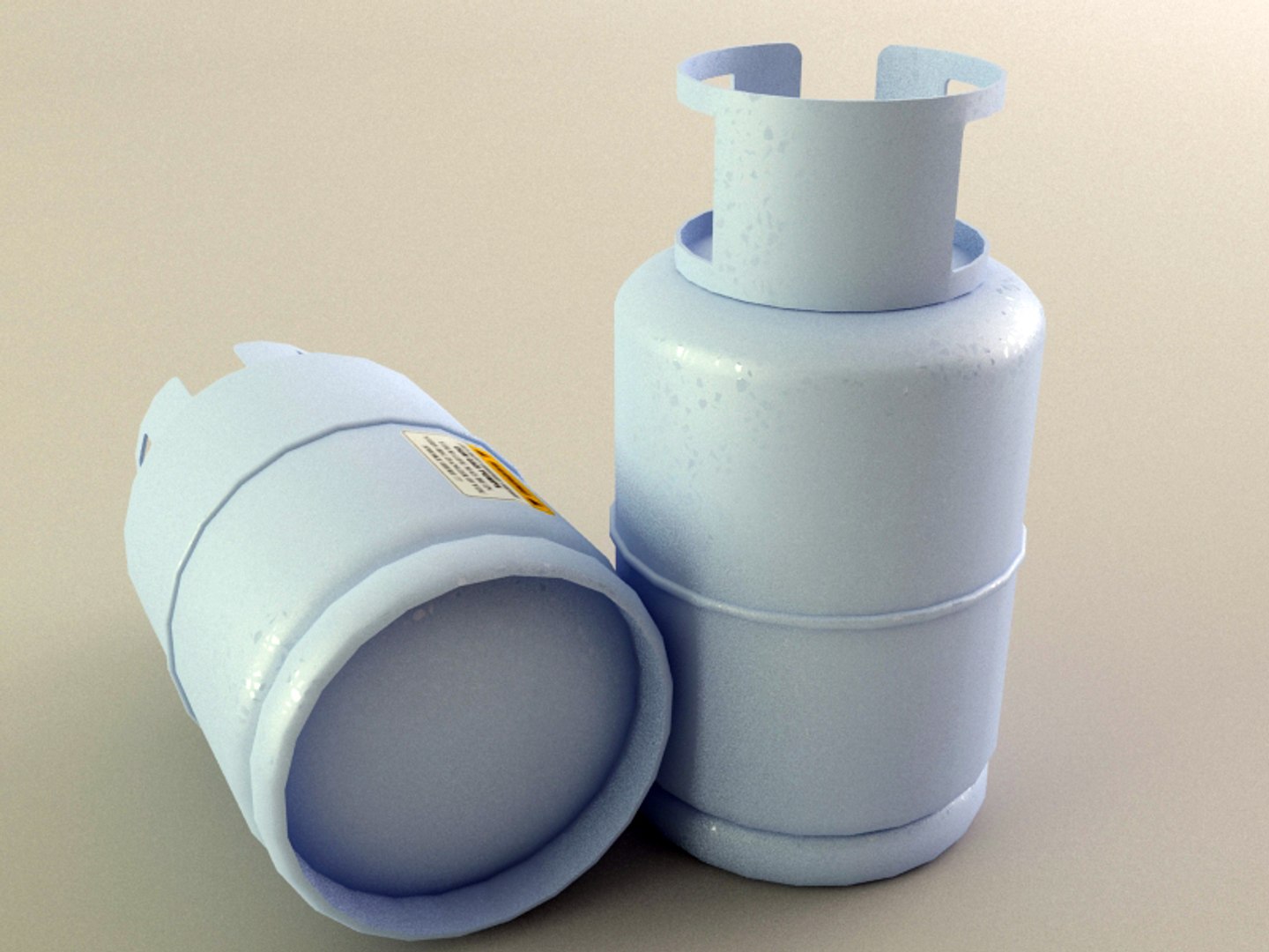 3d Model Of Gas Bottle