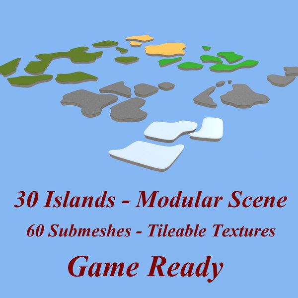 3ds island platform land