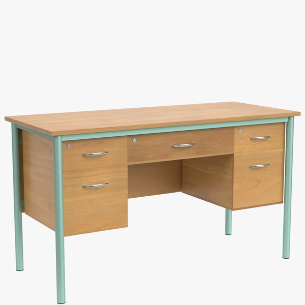Teacher desk 3 3D model - TurboSquid 1928563