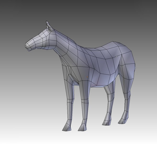 horse unity 3d model