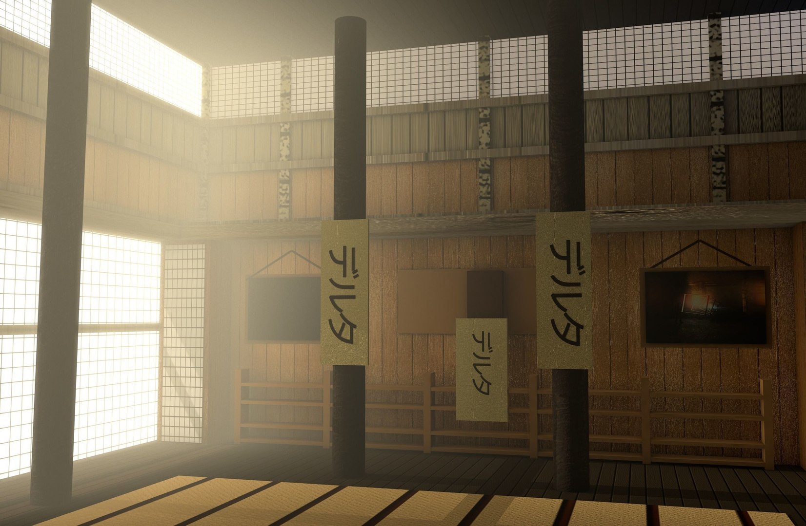 3D Dojo Japanese Training - TurboSquid 1479335