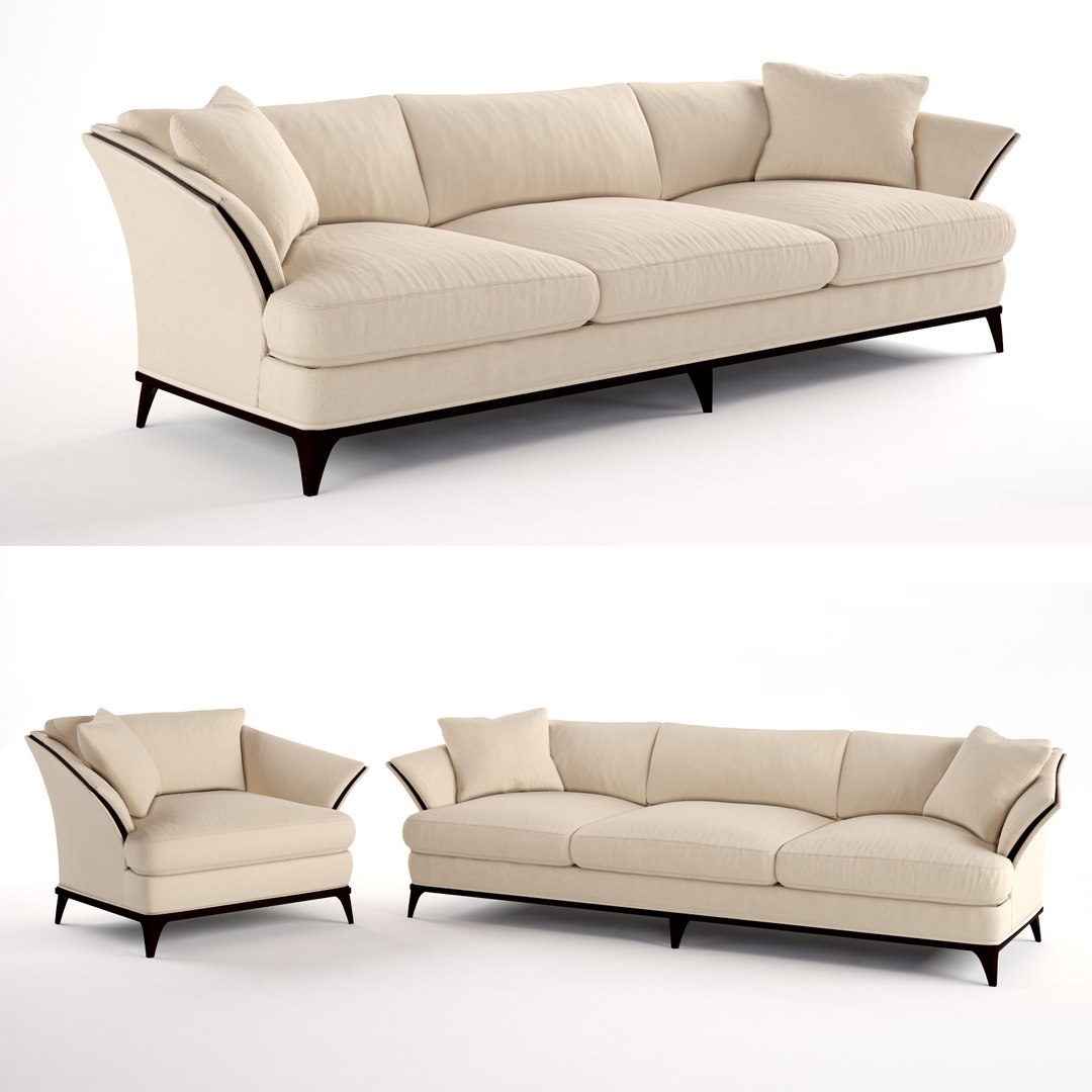 Luxurious Caracole Chair Sofa Model - TurboSquid 1709298
