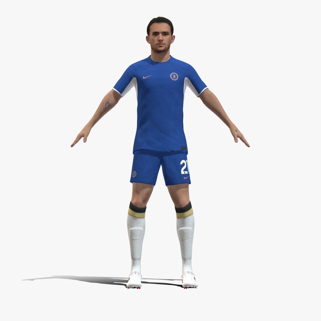 3D Rigged Ben Chilwell Chelsea 2024 model - TurboSquid 2142081