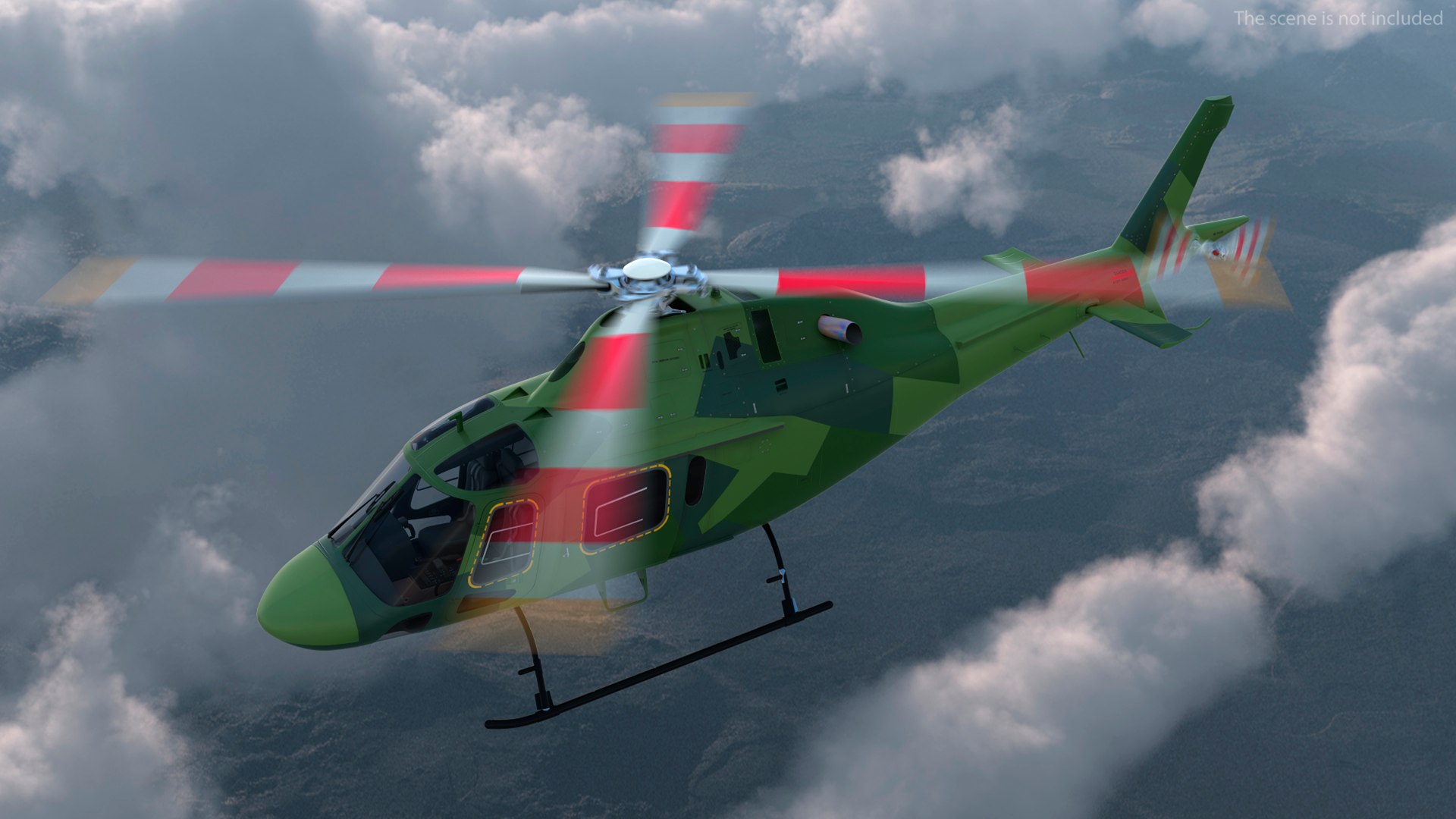 3D Army Helicopter AgustaWestland AW119 Rigged - TurboSquid 2161363