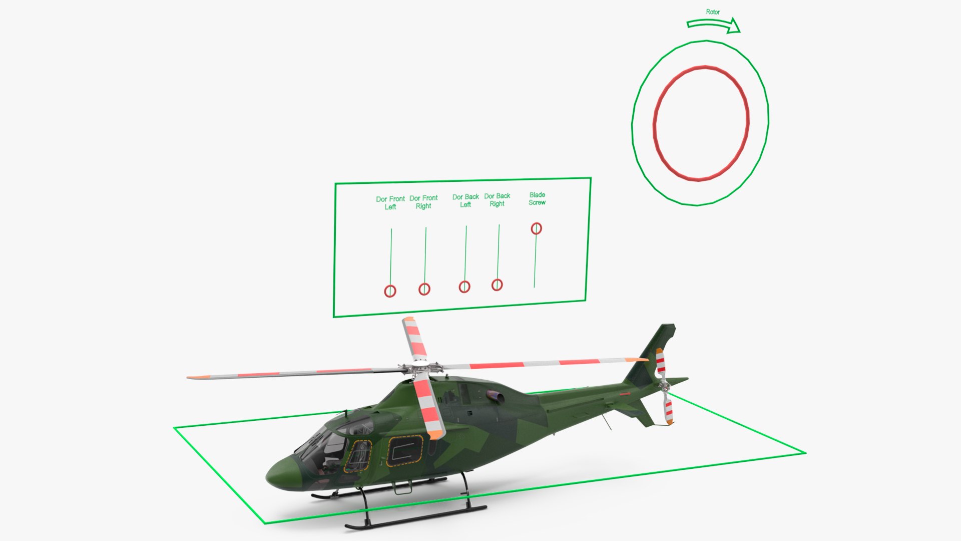3D Army Helicopter AgustaWestland AW119 Rigged - TurboSquid 2161363