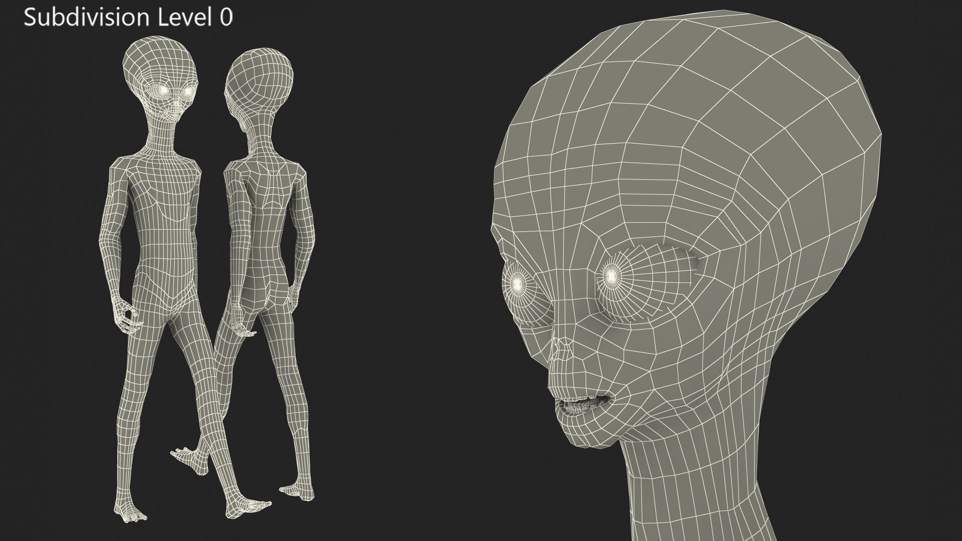 3D Model Alien Walking Pose - TurboSquid 1889297