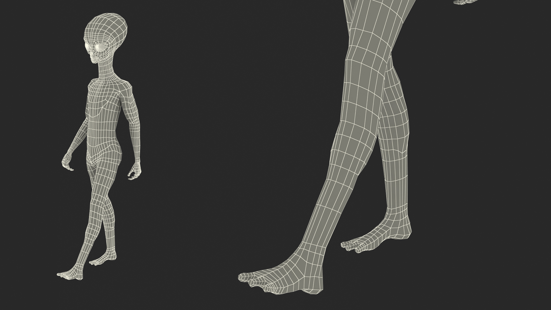 3D Model Alien Walking Pose - TurboSquid 1889297