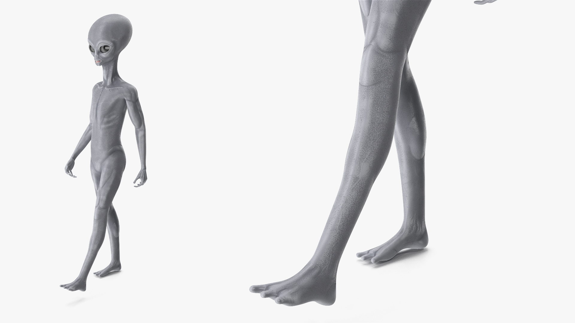 3D Model Alien Walking Pose - TurboSquid 1889297