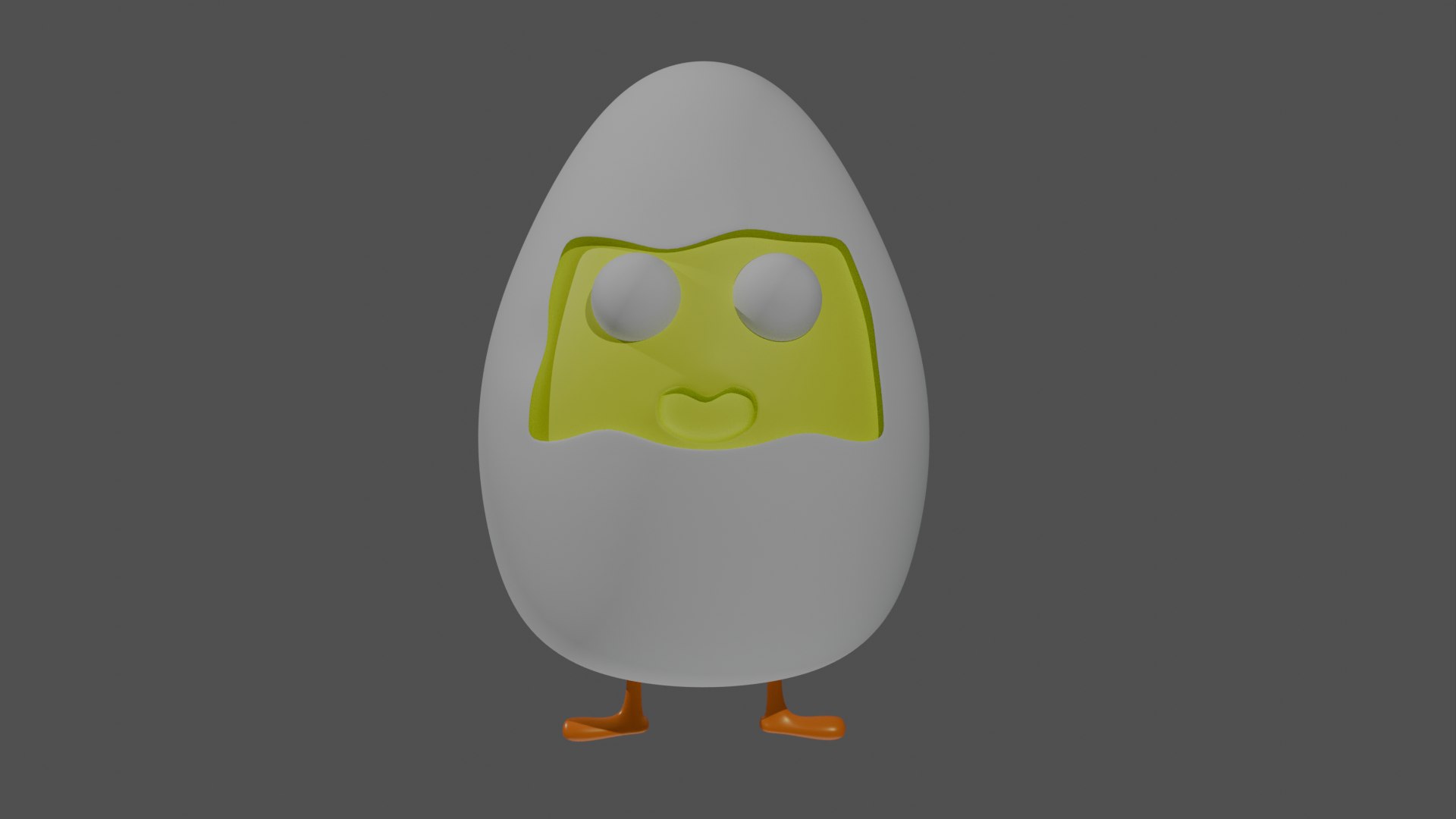 Egg Cartoon Character Model - TurboSquid 2188305