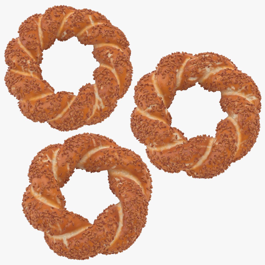 3D Simit Color 2 Collection Model - TurboSquid 2038033