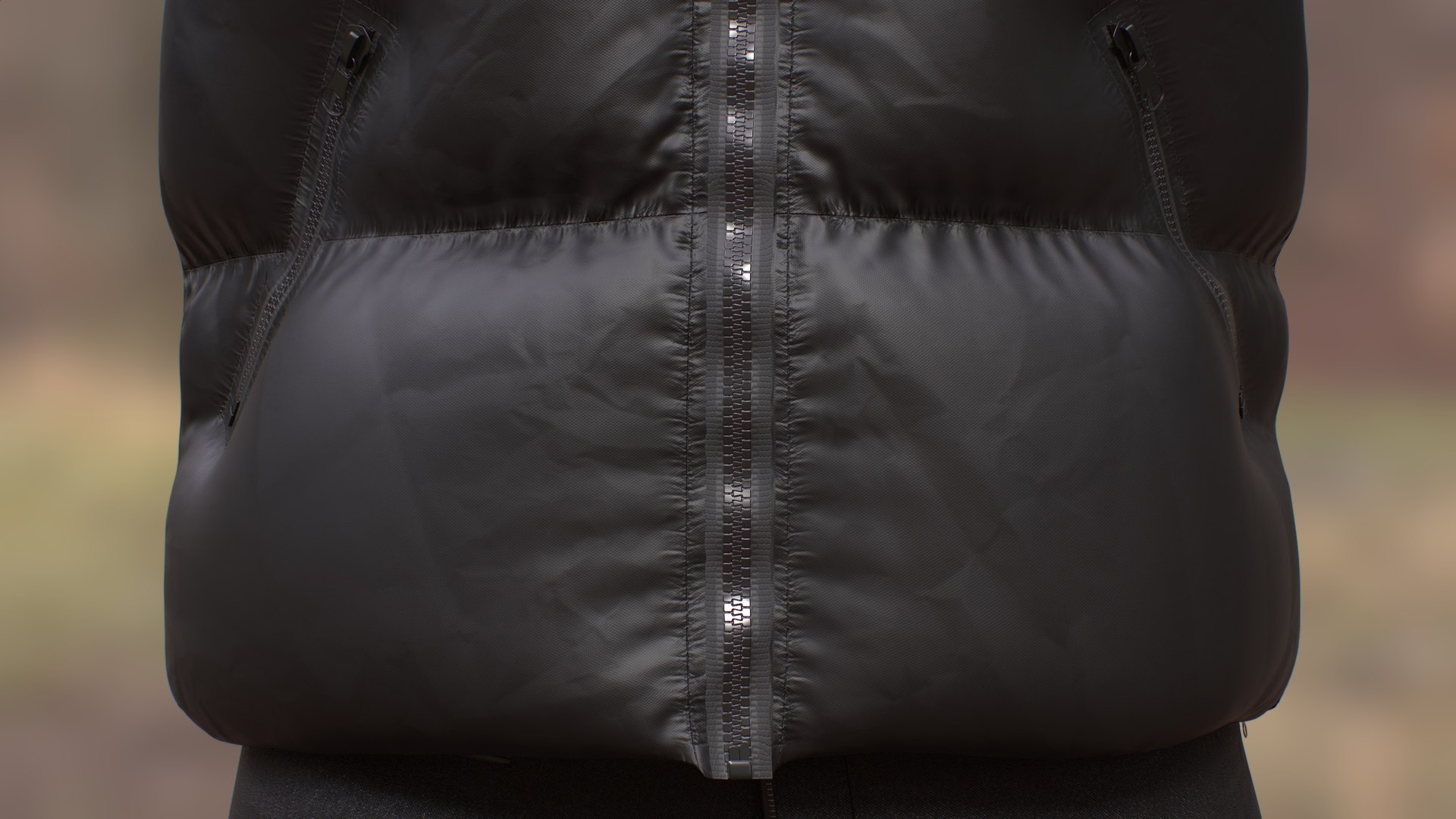 Mens Puffer Pants and Boots model - TurboSquid 1890676