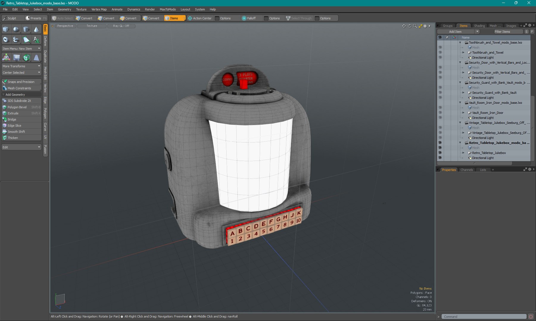 Retro Tabletop Jukebox 3D Model - TurboSquid 2350512