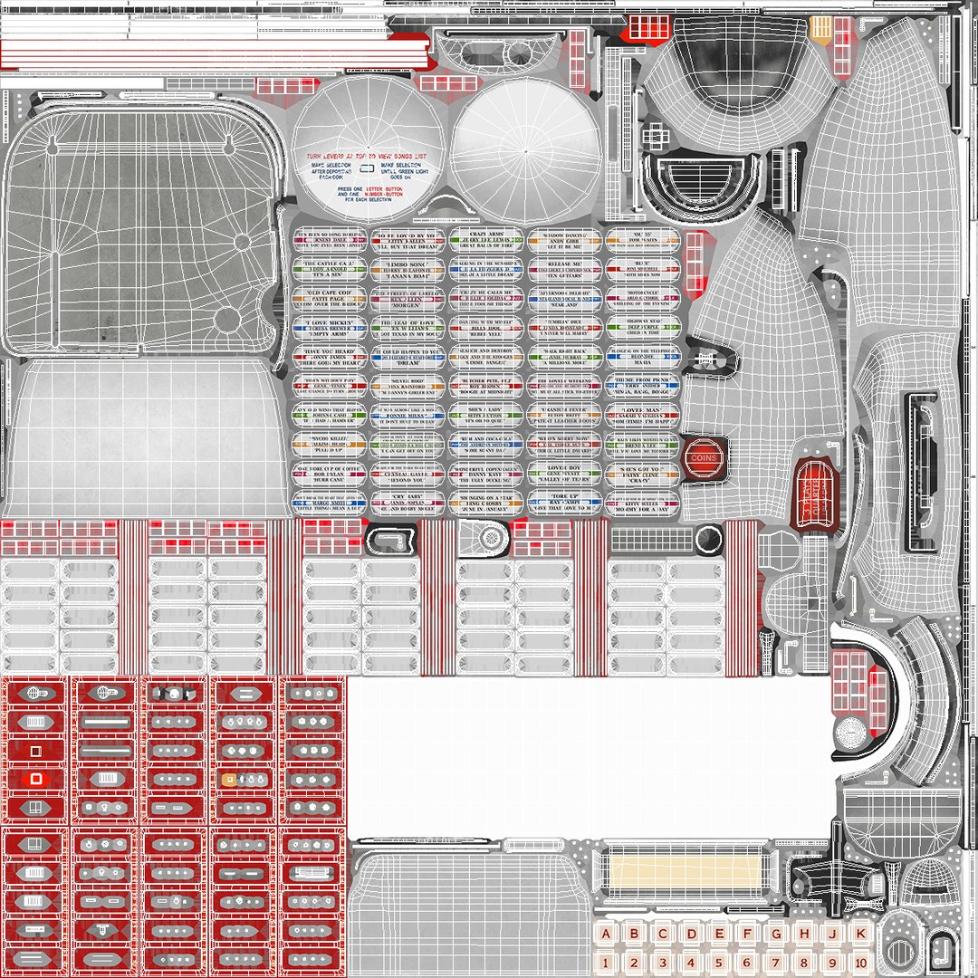 Retro Tabletop Jukebox 3D Model - TurboSquid 2350512