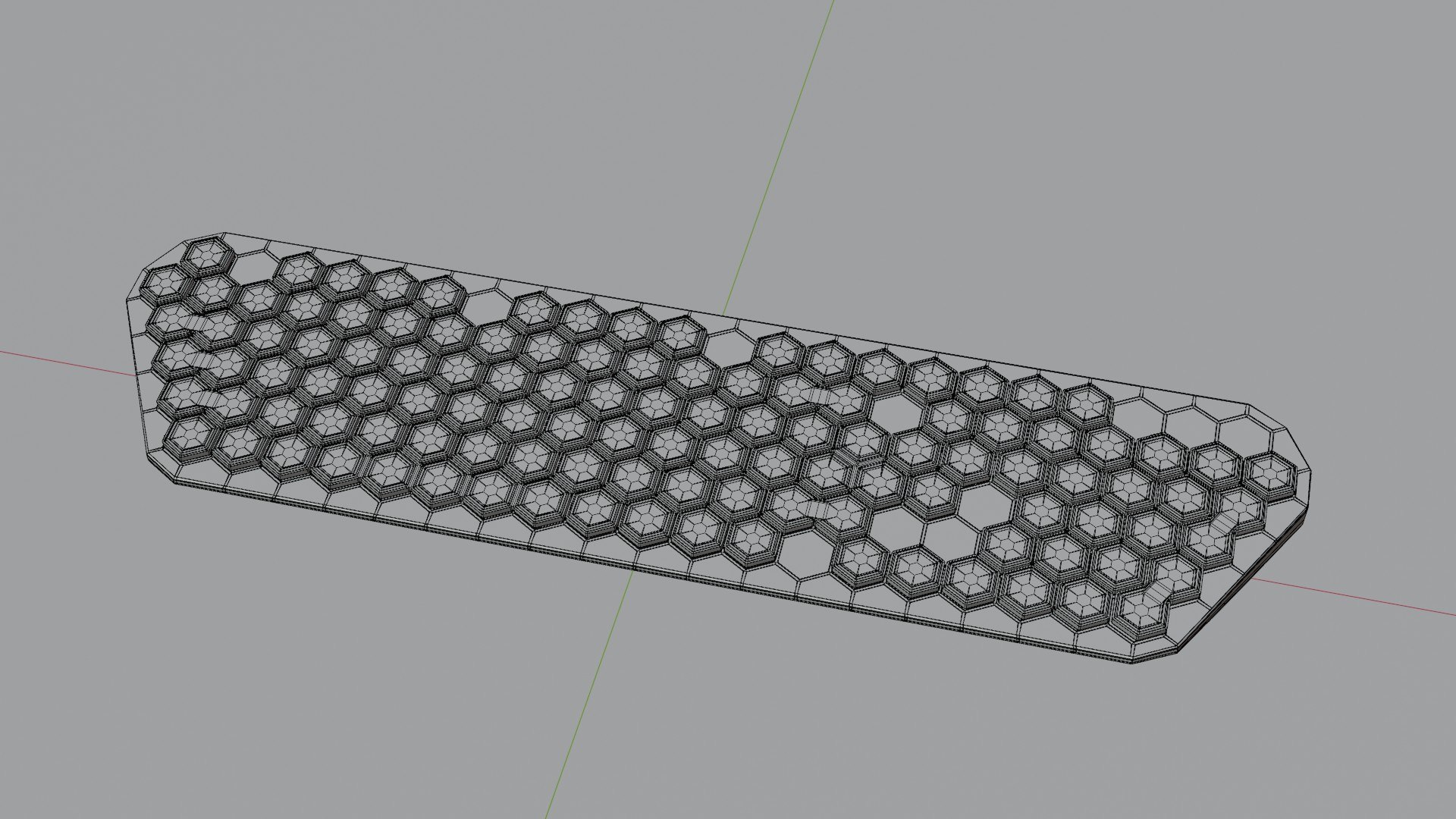 Hexagon Keyboard 3D Model - TurboSquid 1873563