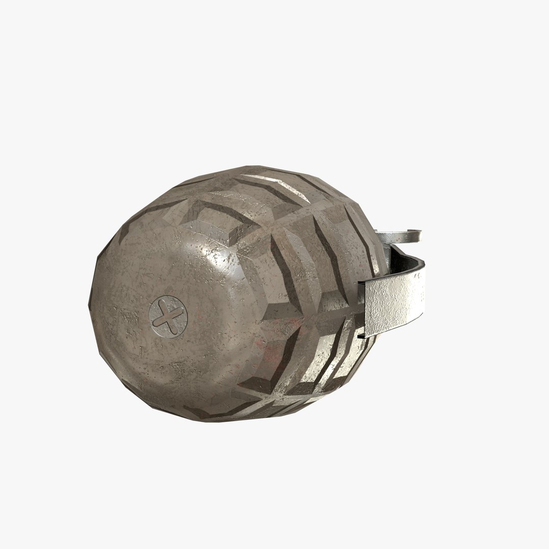 Grenade Low Poly 3D Model - TurboSquid 2179776