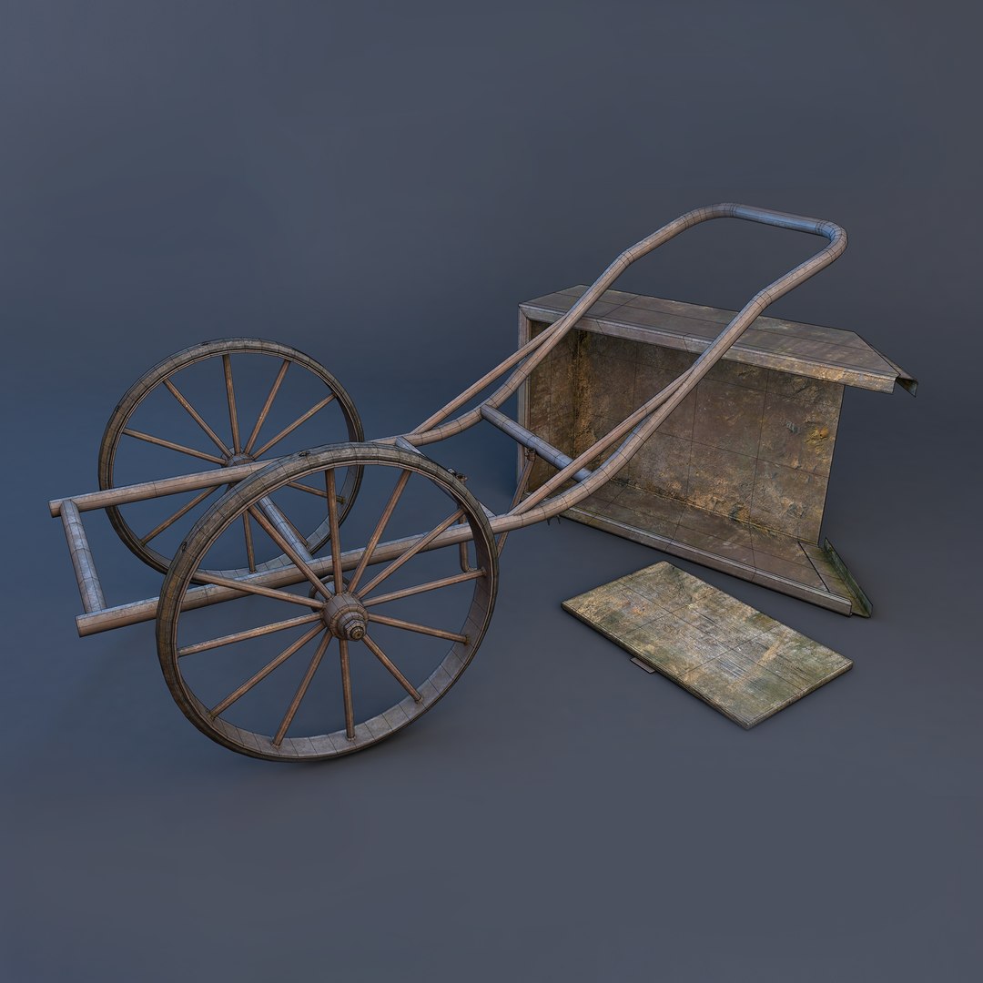 Pushcart 3D Model - TurboSquid 1232662
