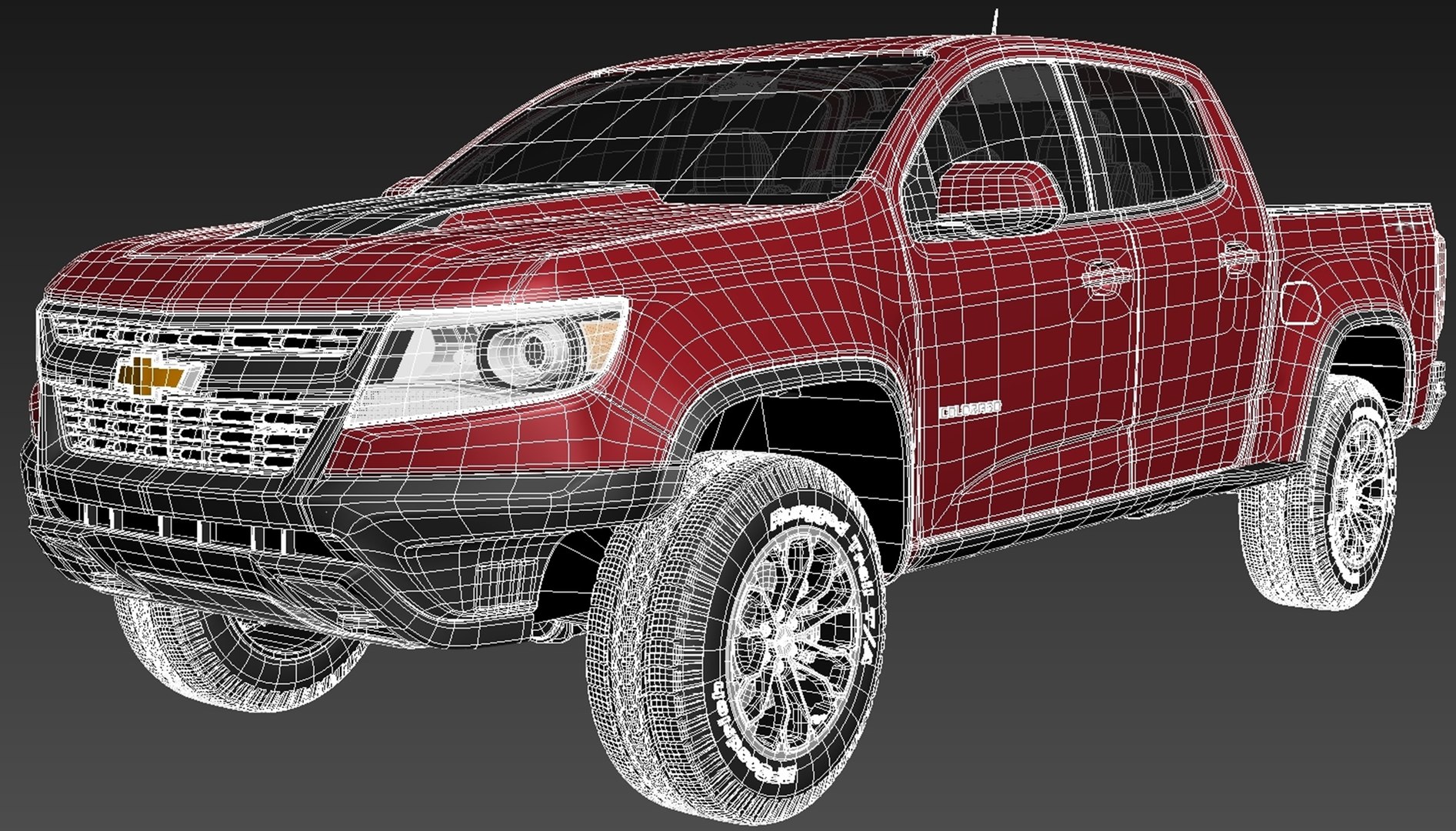 3D Model Chevrolet Colorado ZR2 4-door 2017 - TurboSquid 2216835