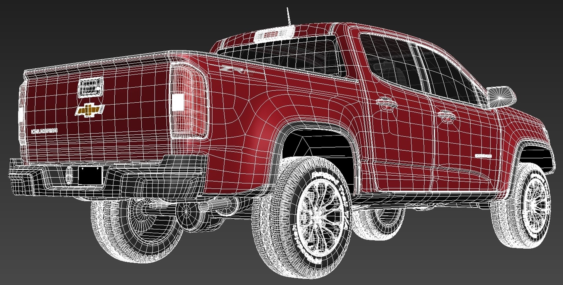 3D Model Chevrolet Colorado ZR2 4-door 2017 - TurboSquid 2216835