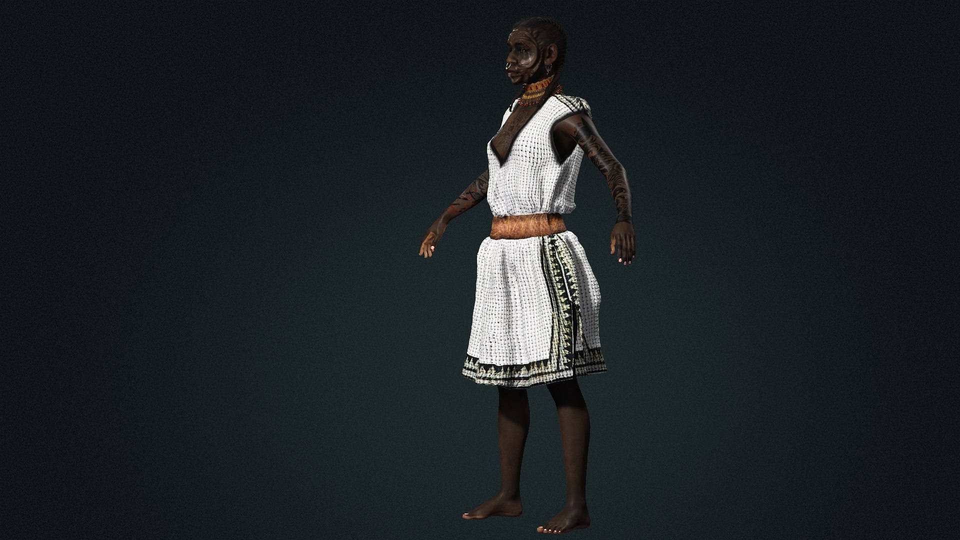 3D African Tribal Woman - 3D Character Model Model - TurboSquid 2235773