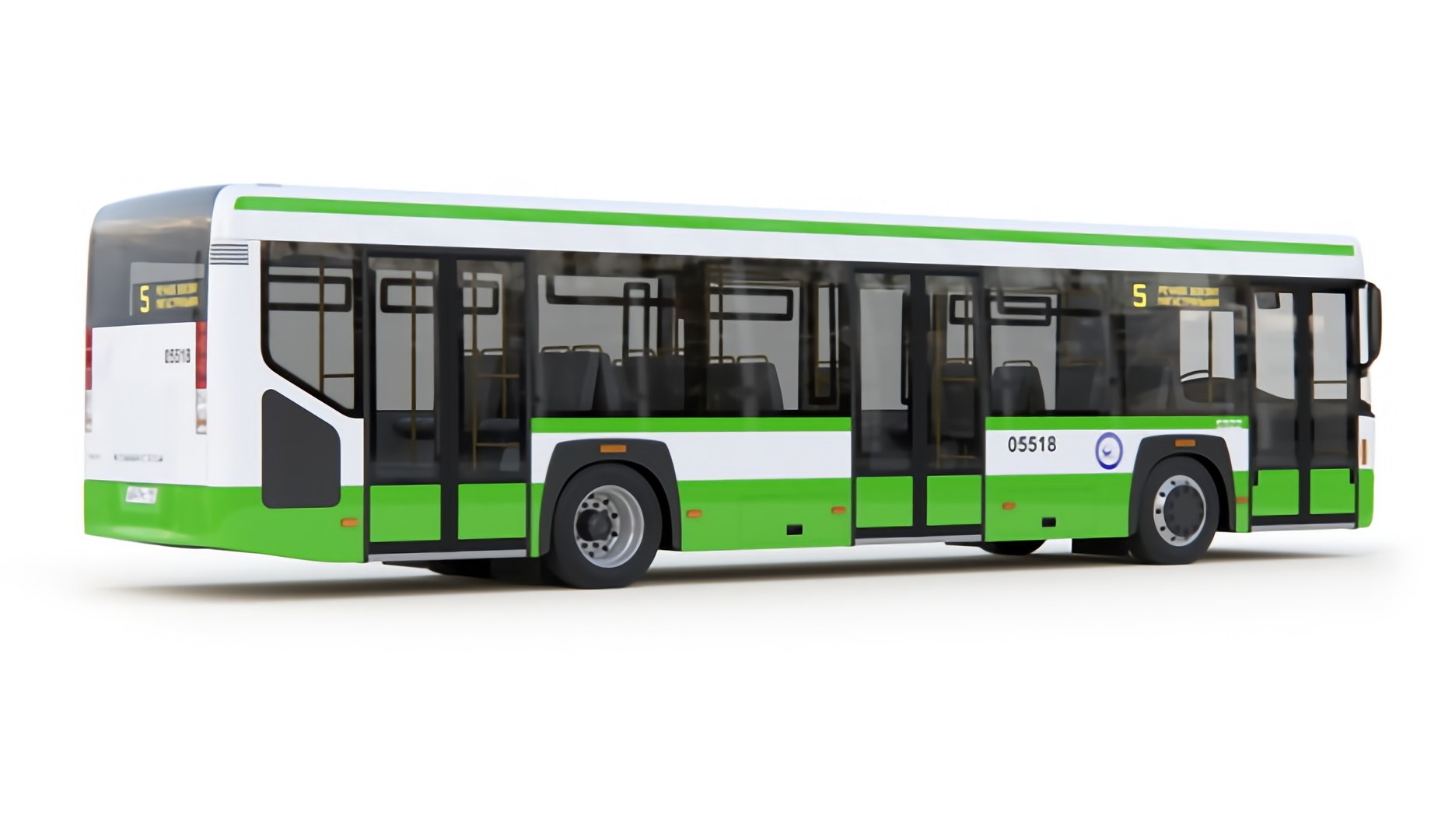 City Bus KAMAZ Model - TurboSquid 1809714