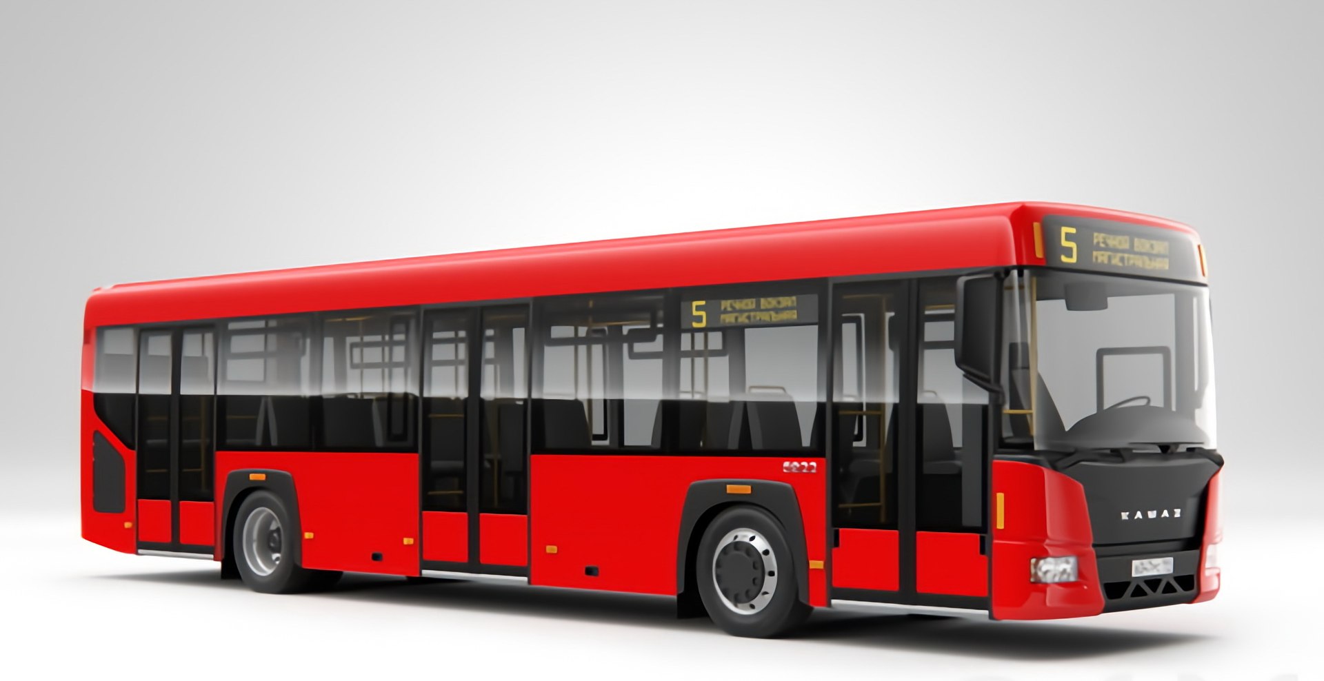City Bus KAMAZ Model - TurboSquid 1809714