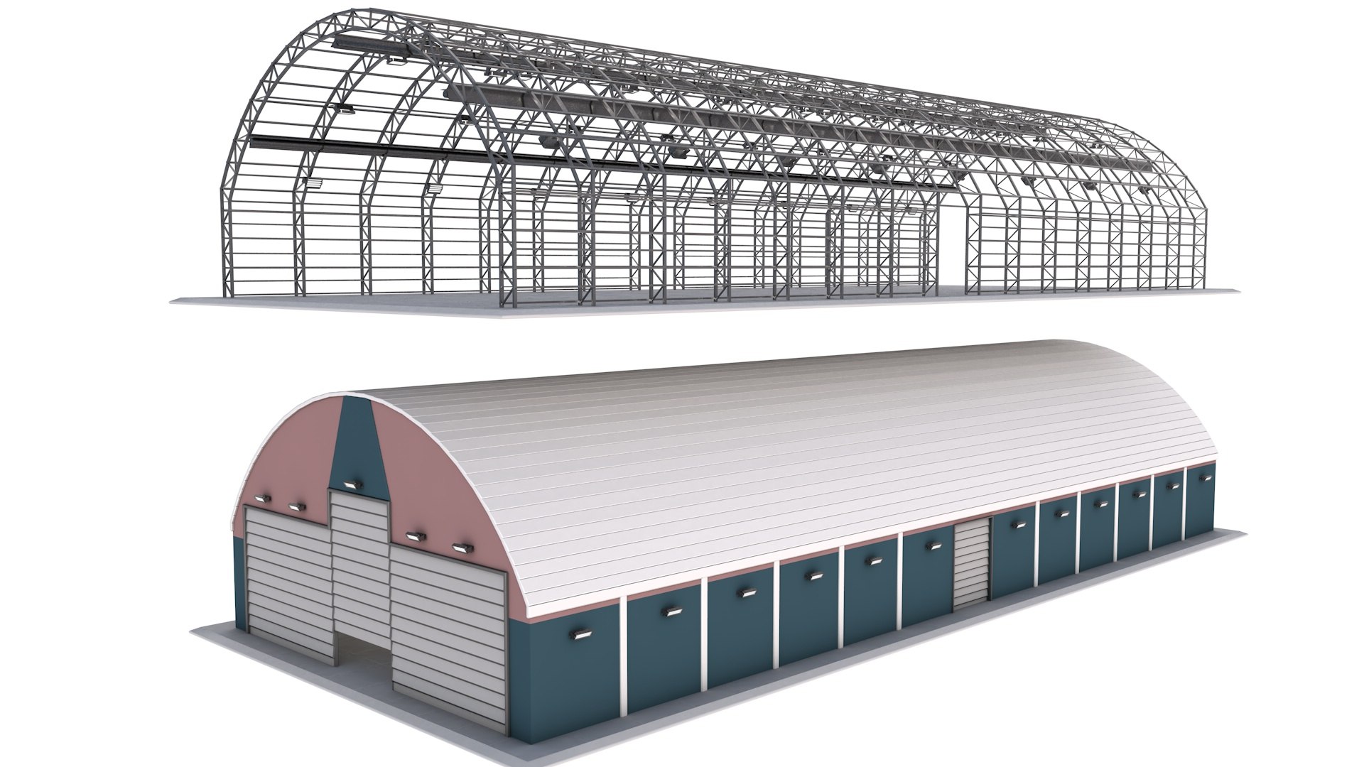 Aircraft Maintenance Hangar 3D Model - TurboSquid 1807621