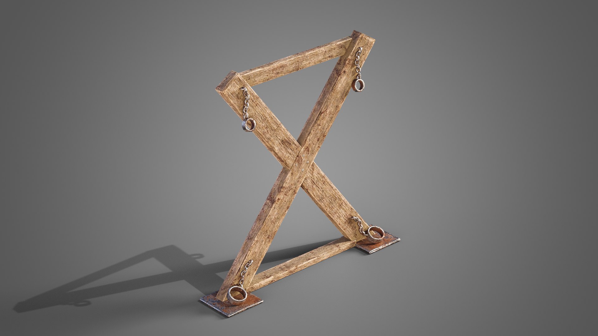 Prison Torture Cross 3D Model - TurboSquid 2019269