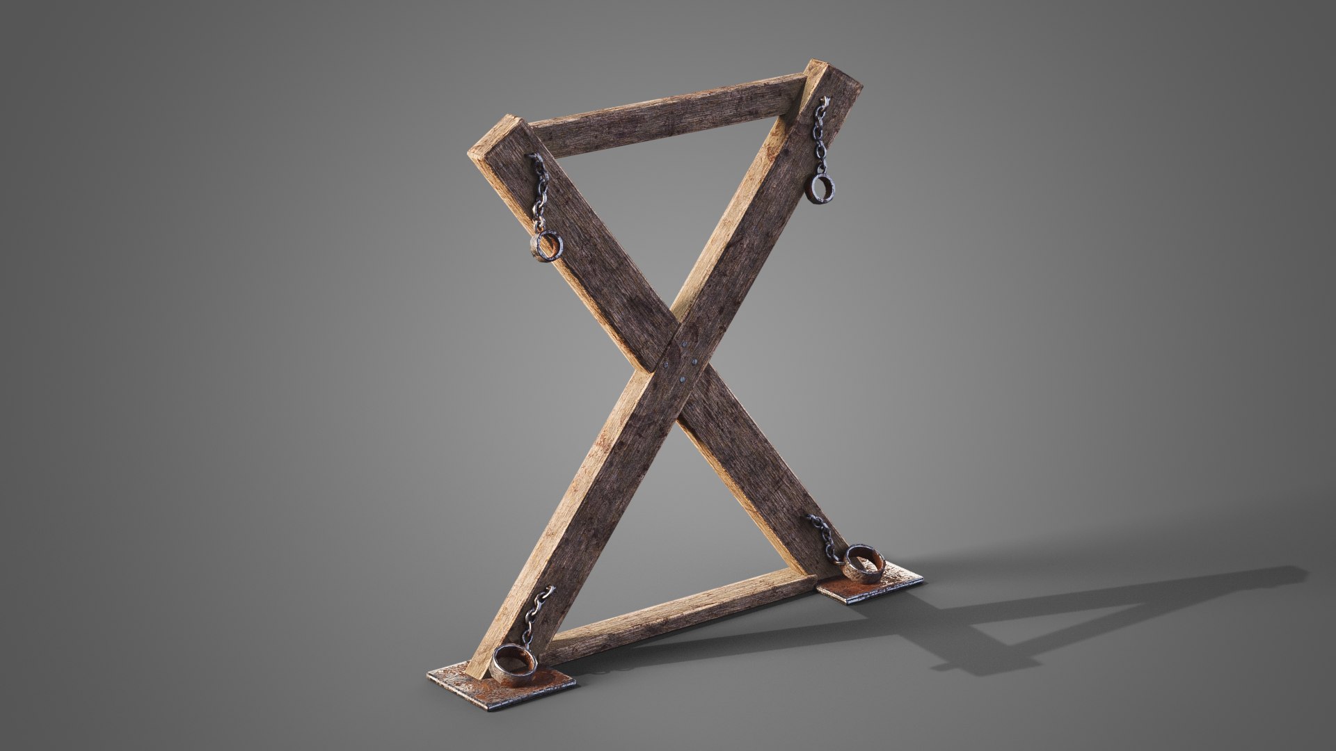 Prison Torture Cross 3D Model - TurboSquid 2019269