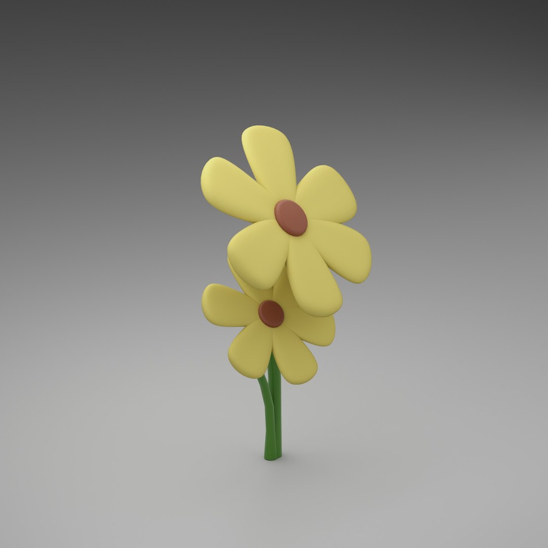 3D Flower Cartoon - TurboSquid 2427655
