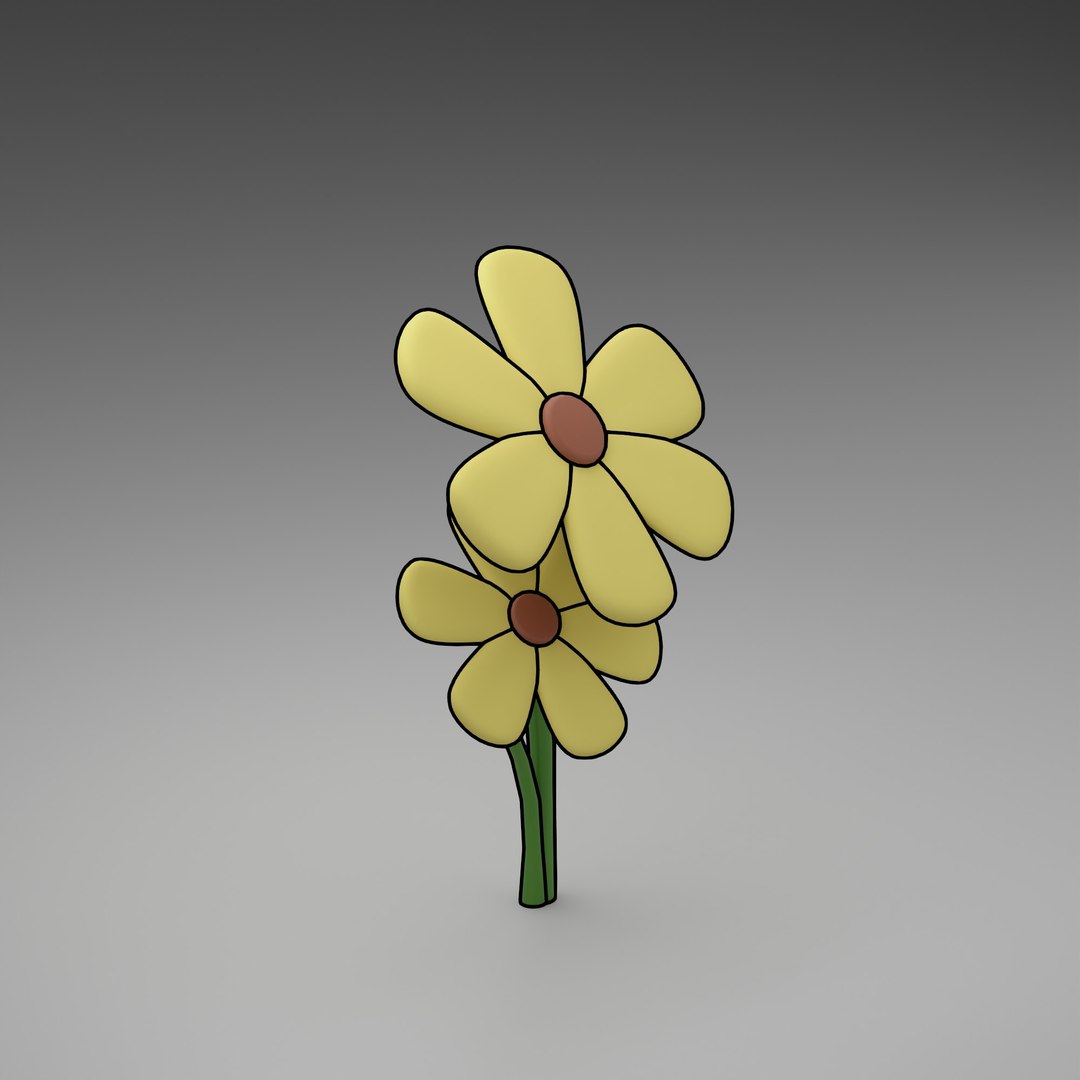 3D Flower Cartoon - TurboSquid 2427655