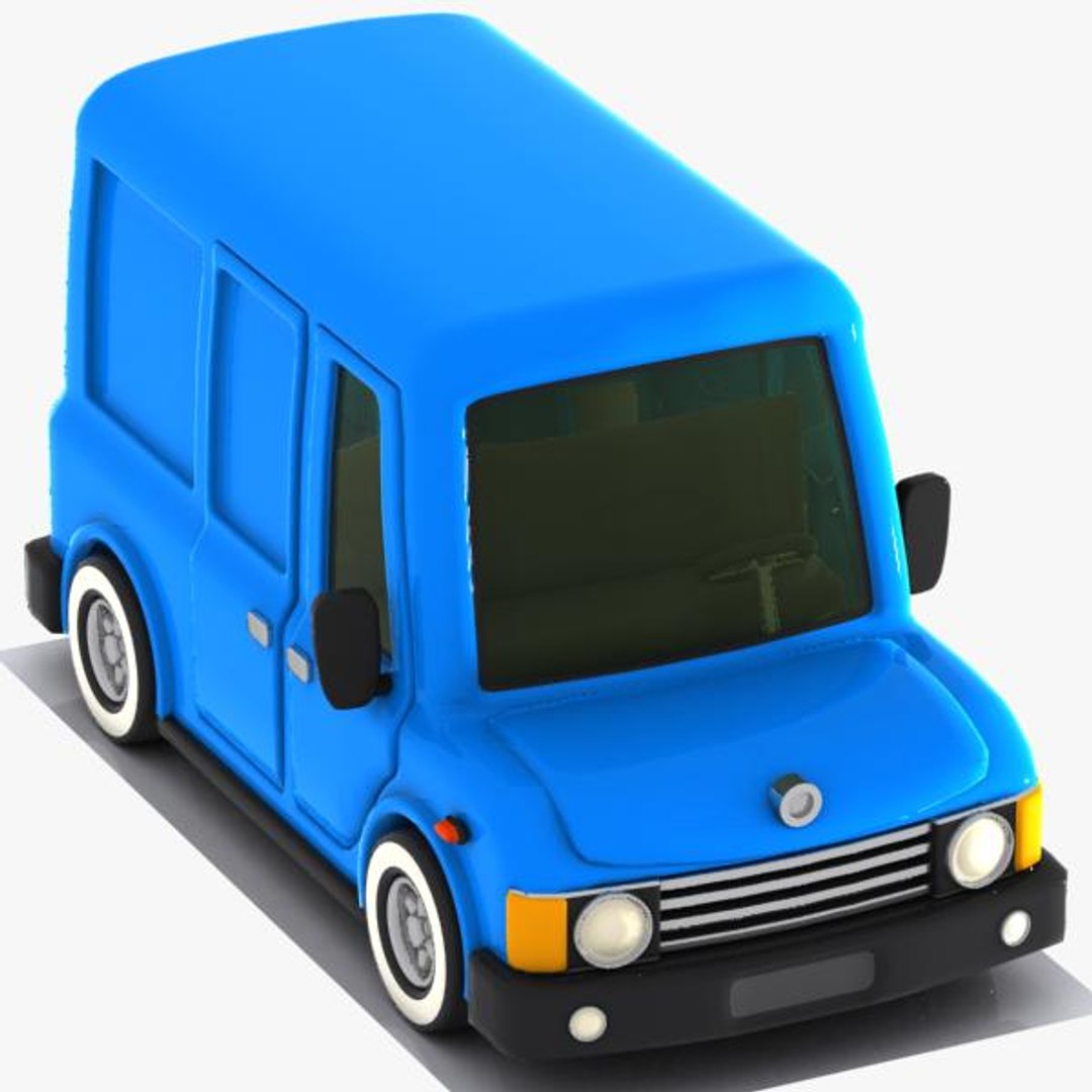 3d Cartoon Van Car Model