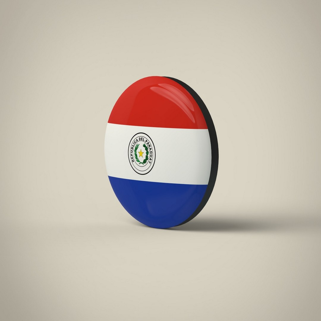 Paraguay Badge 3D model - TurboSquid 1903406