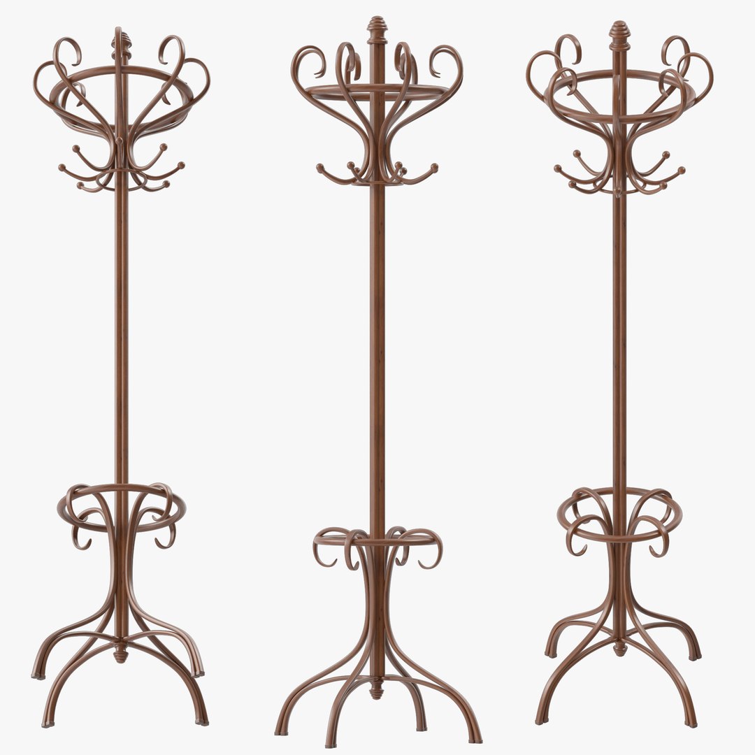 Bentwood Hat Coat Stand 3D Model - TurboSquid 1430862
