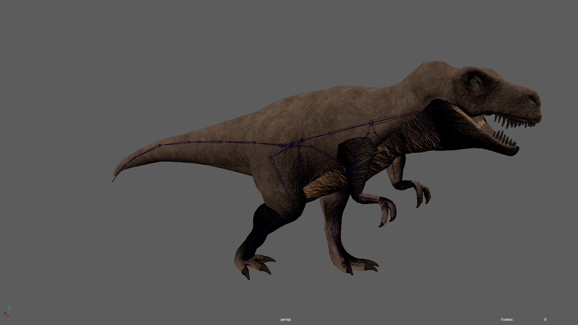 3D Rigged Tyrannosaurus Rex 4K Textures Model - TurboSquid 1964643