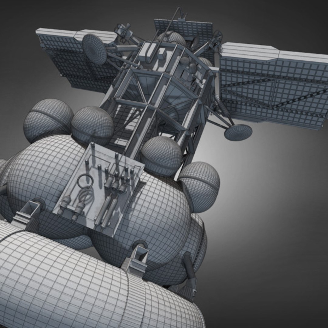 3d Model Of Russian Phobos-grunt