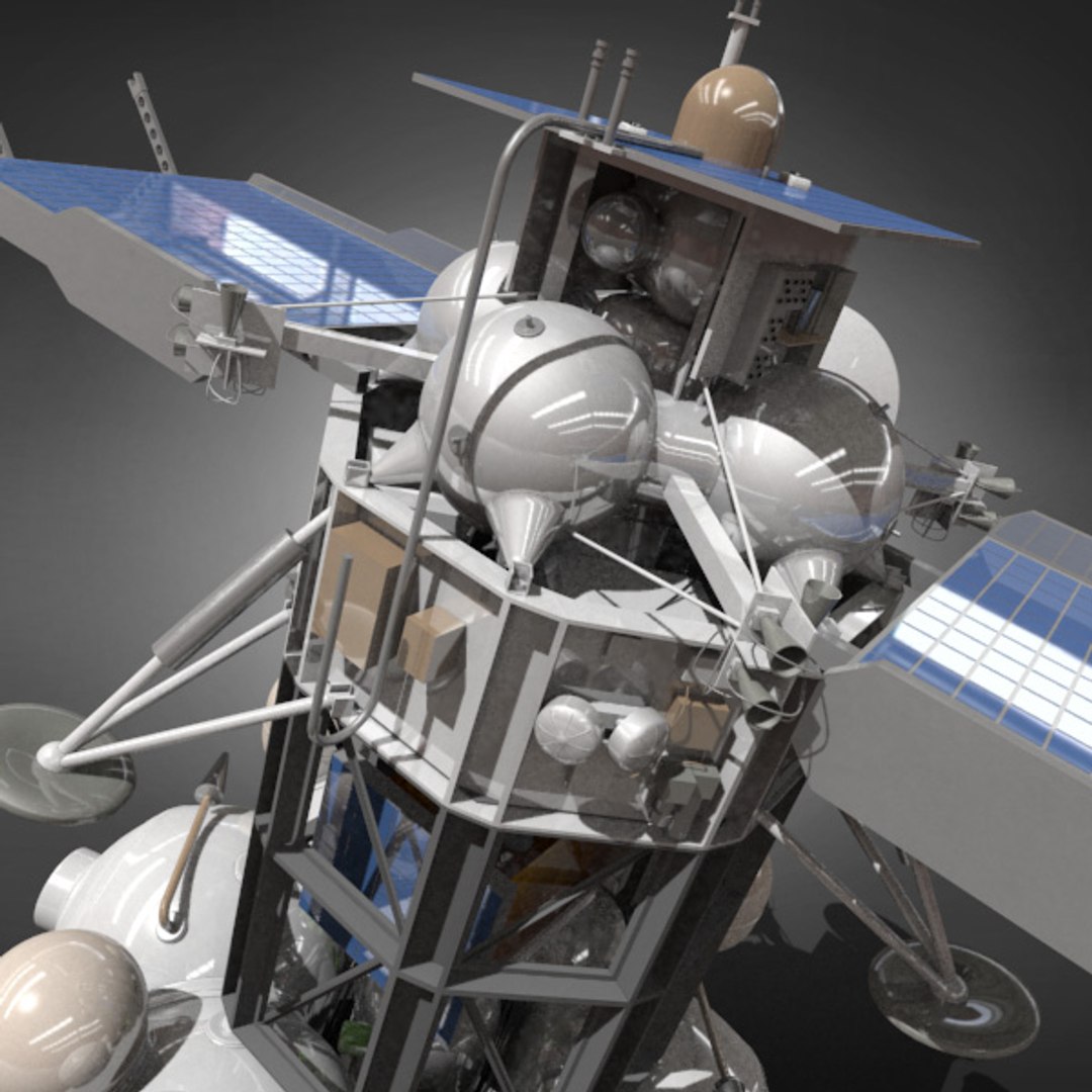 3d Model Of Russian Phobos-grunt