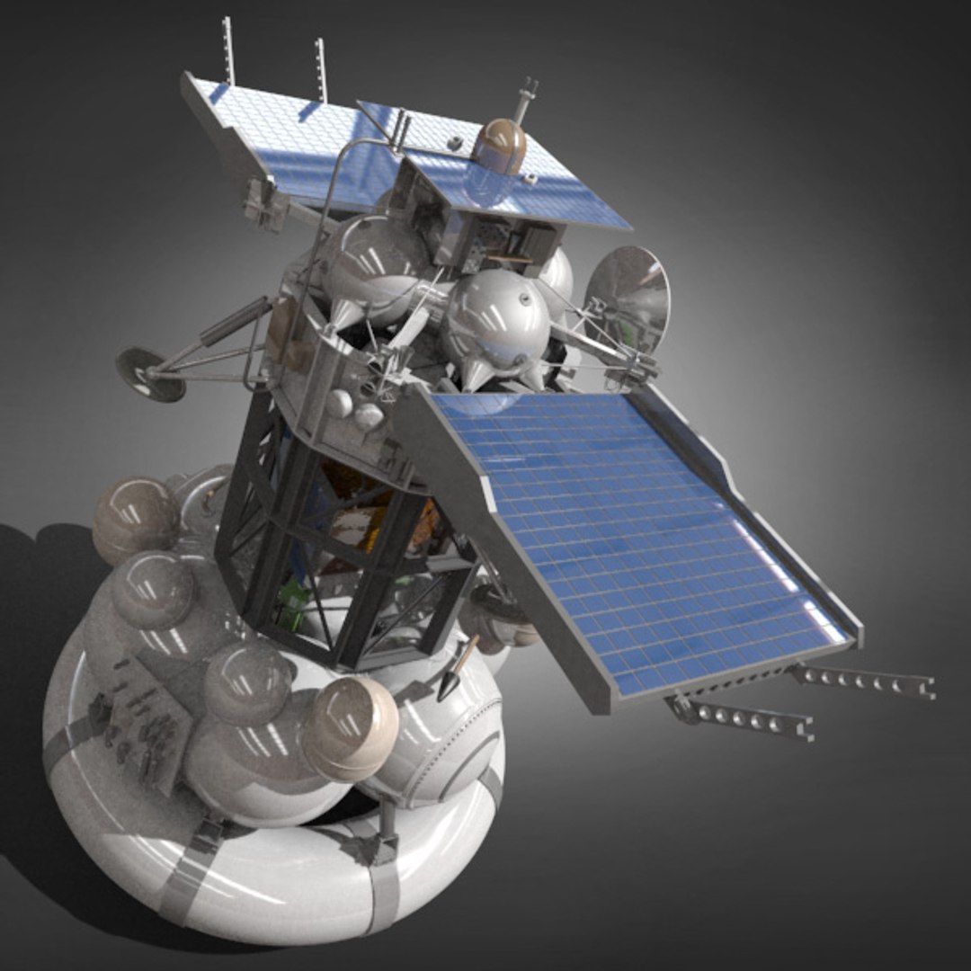 3d Model Of Russian Phobos-grunt