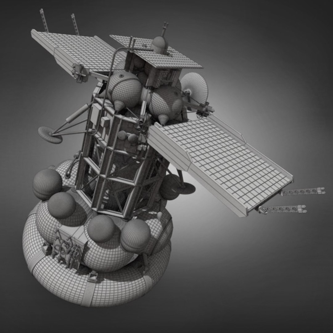 3d Model Of Russian Phobos-grunt