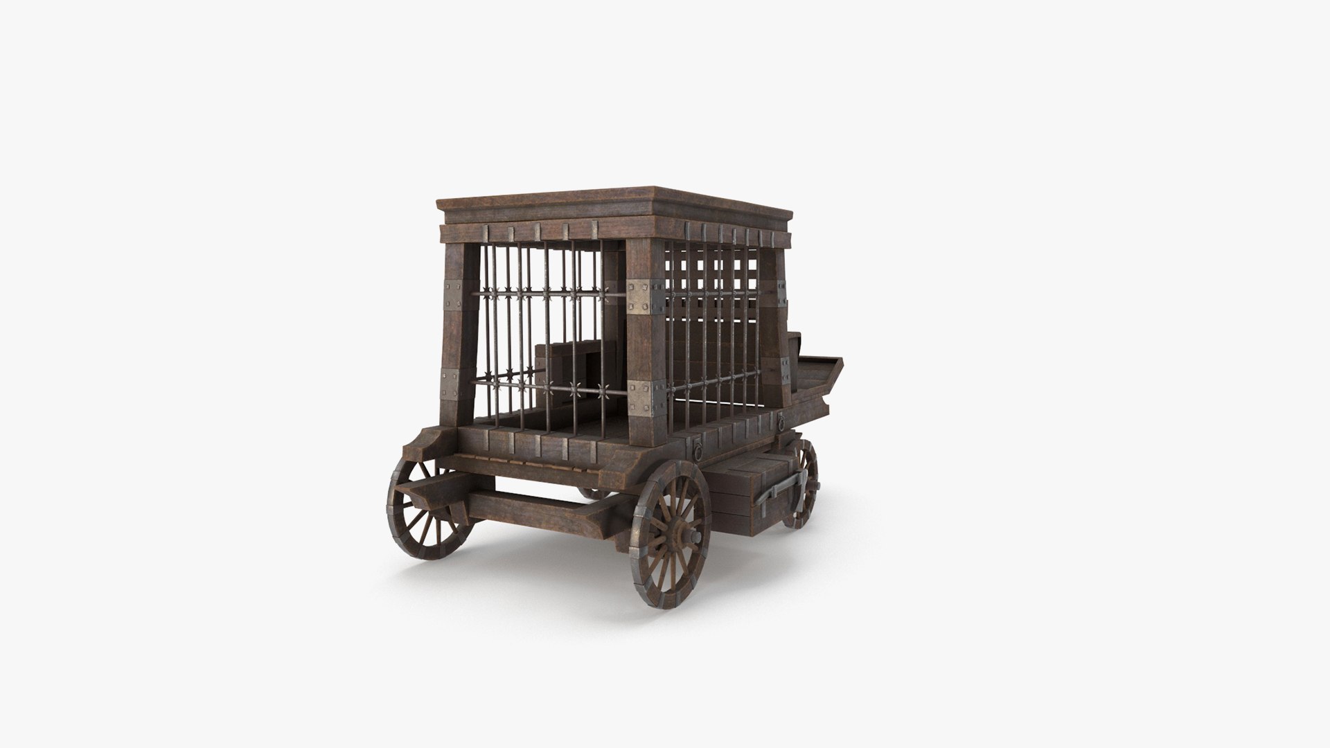 Medieval Prisoner Trolley 3D Model - TurboSquid 1383718