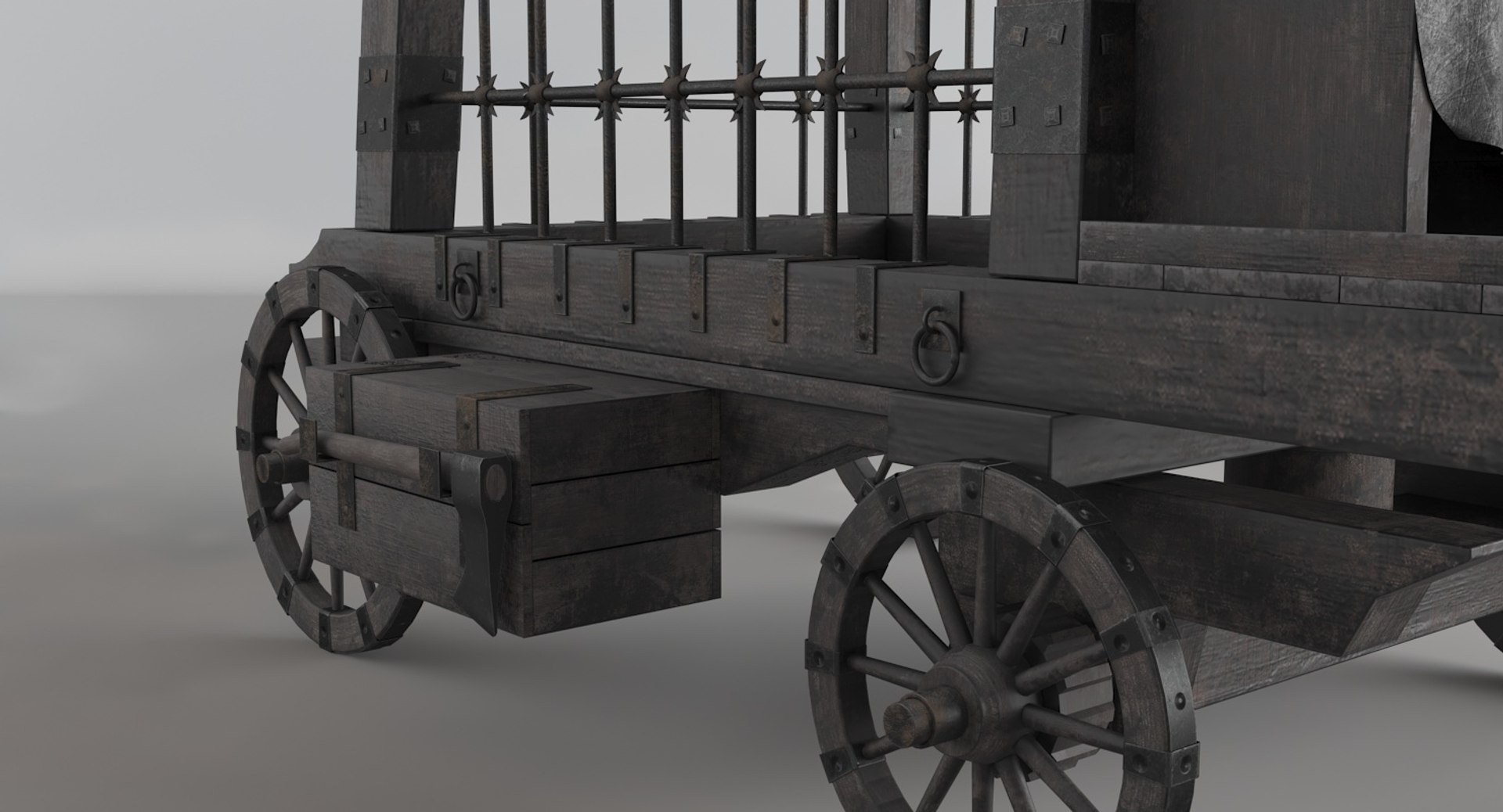 Medieval Prisoner Trolley 3D Model - TurboSquid 1383718