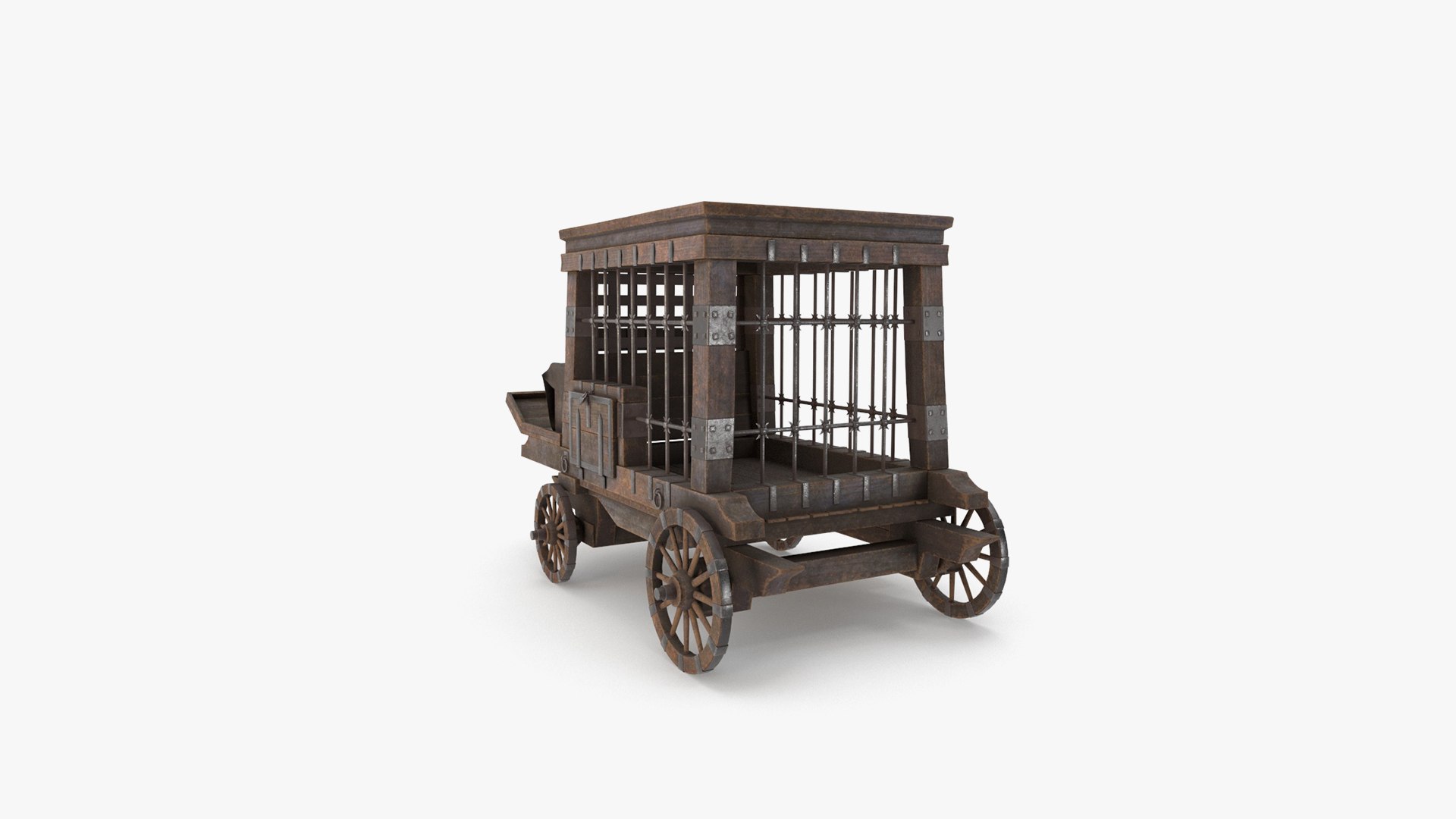 Medieval Prisoner Trolley 3D Model - TurboSquid 1383718