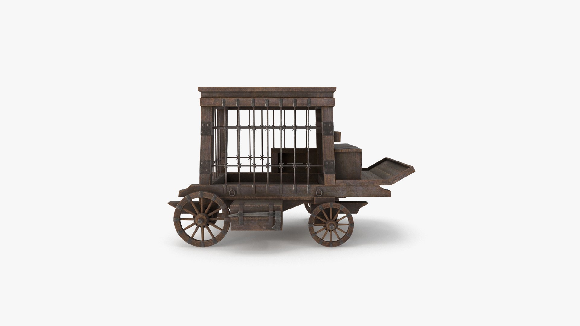 Medieval Prisoner Trolley 3D Model - TurboSquid 1383718