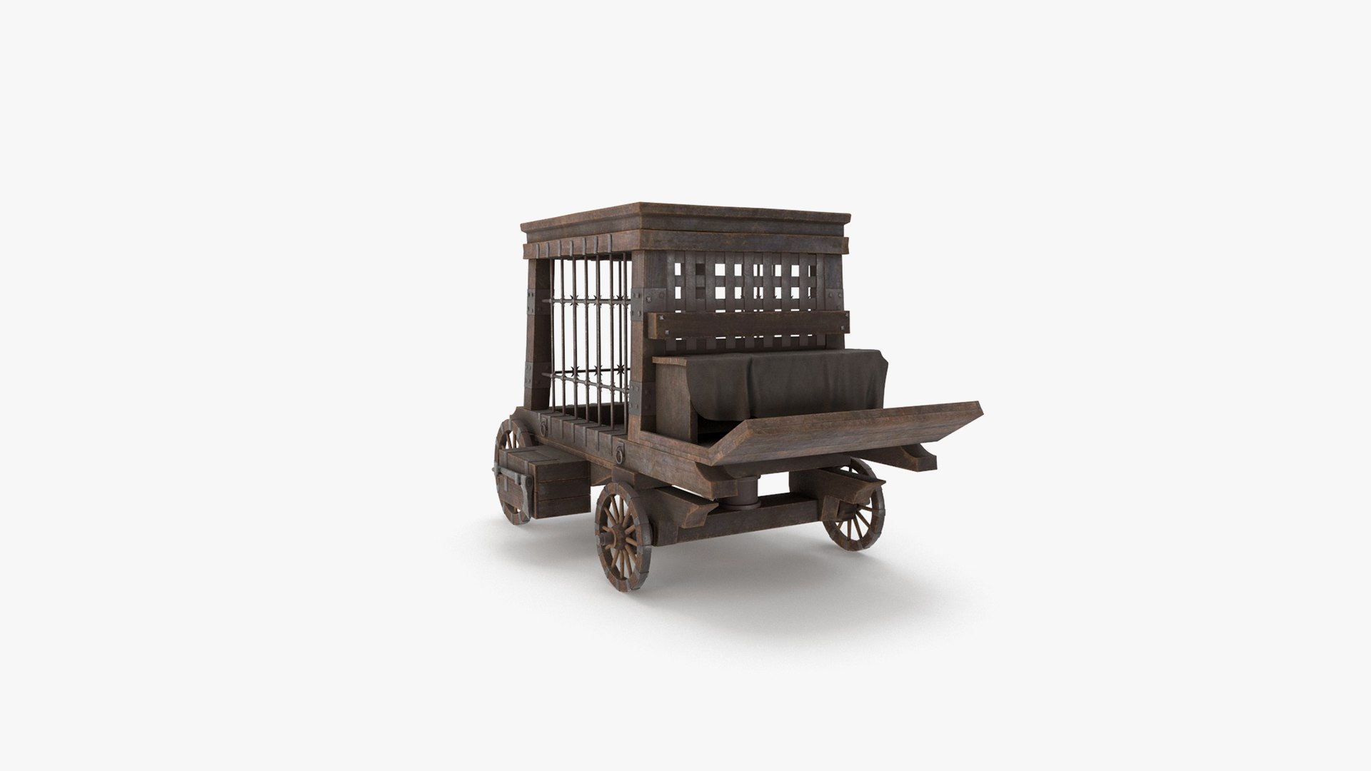 Medieval Prisoner Trolley 3D Model - TurboSquid 1383718