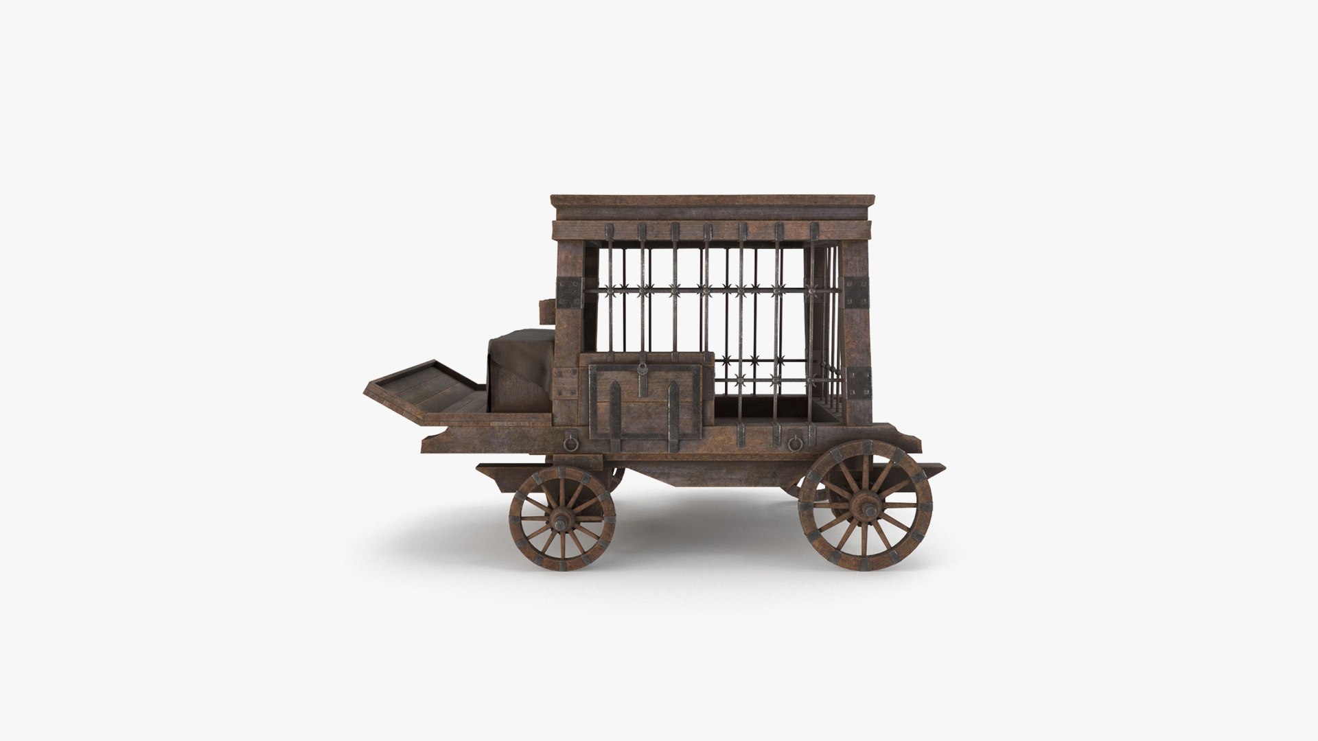 Medieval Prisoner Trolley 3D Model - TurboSquid 1383718
