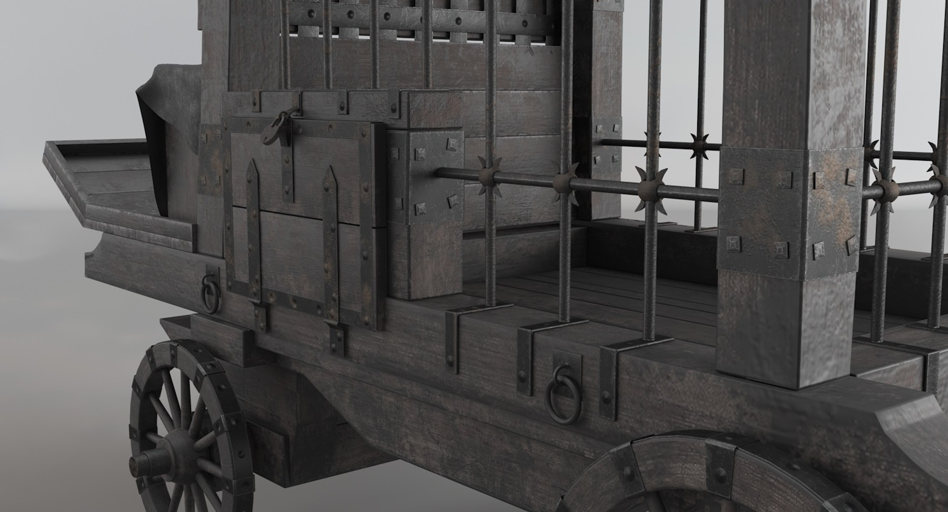 Medieval Prisoner Trolley 3D Model - TurboSquid 1383718