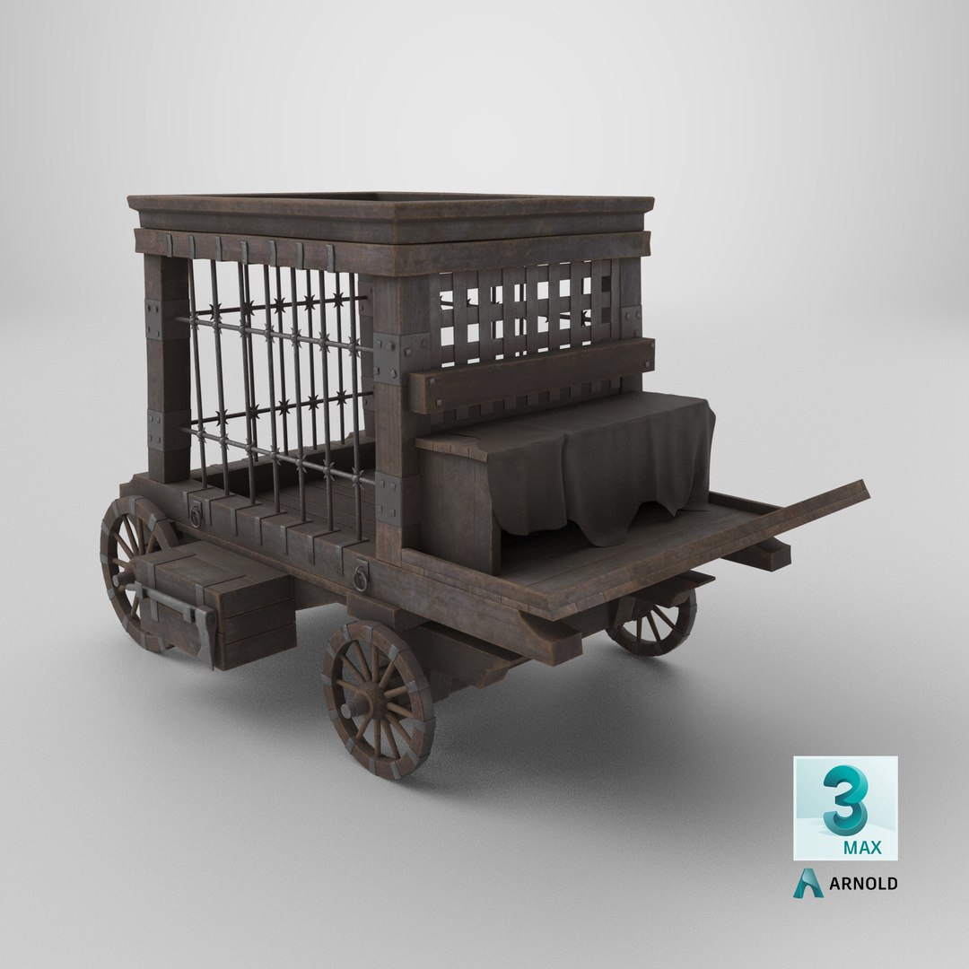 Medieval Prisoner Trolley 3D Model - TurboSquid 1383718